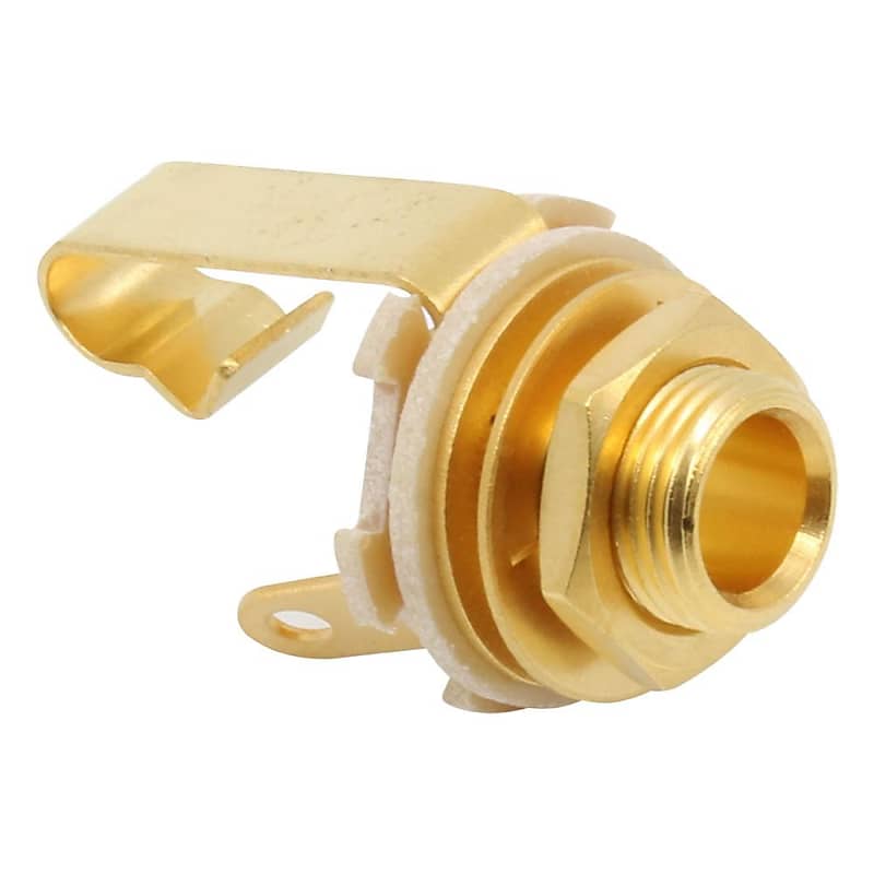 Switchcraft #11 Mono 1/4" Input Jack Entirely Gold Plated | Reverb