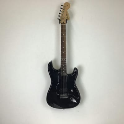 Used Squier PARTSCASTER STRAT Electric Guitars Black | Reverb