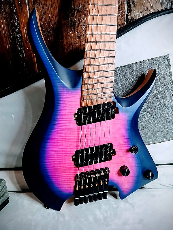 NK 7 string headless 2021 multiscale - Pink/purple burst | Reverb