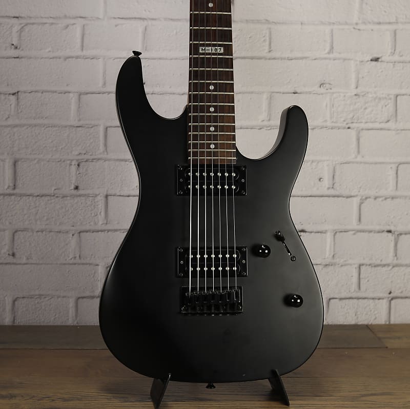ESP LTD M-107 7-String Electric Guitar 2004 Black Korea | Reverb