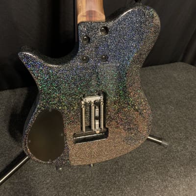 Kiesel Zeus Custom Built Rainbow Sparkle Headless Electric | Reverb