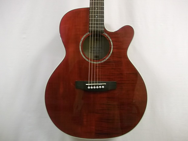 Takamine EG440C Acoustic/Electric Trans Red 2010's Trans Red | Reverb