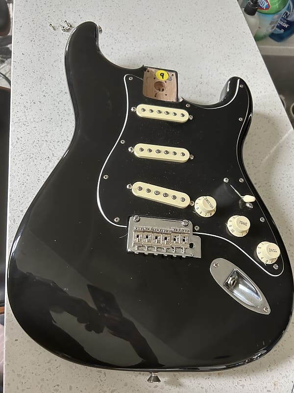 Fender Stratocaster loaded body 2019 - Black | Reverb