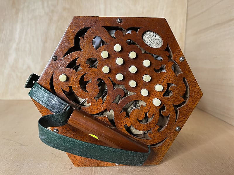 Jones 26 Key Anglo Concertina, late 19th century, sounds | Reverb