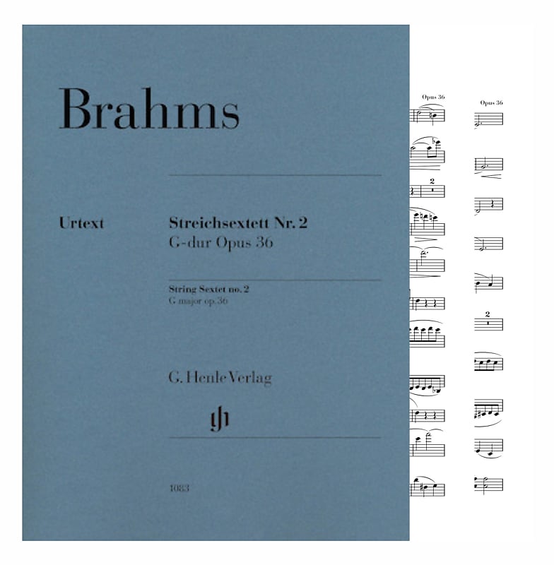 Brahms String Sextet No. 2 in G Major, Op. 36 Sheet Music – | Reverb