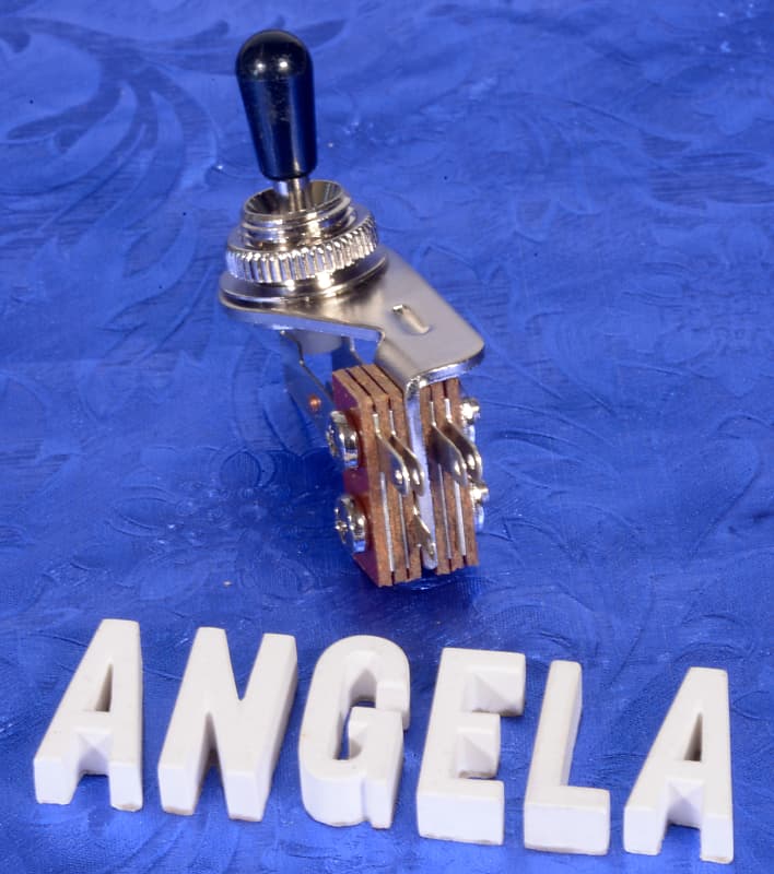 Right Angle 3 Way Pickup Selector Switch For SG & Black Tip, | Reverb