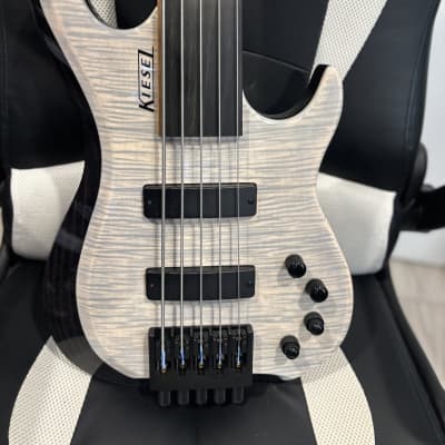 Kiesel Osiris Fretless 5 string - Translucent white | Reverb