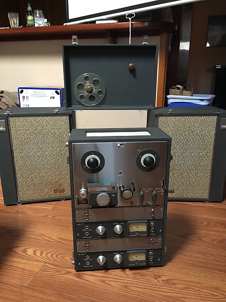Akai m7 reel to reel mid 60's gray w/ speakers and original | Reverb