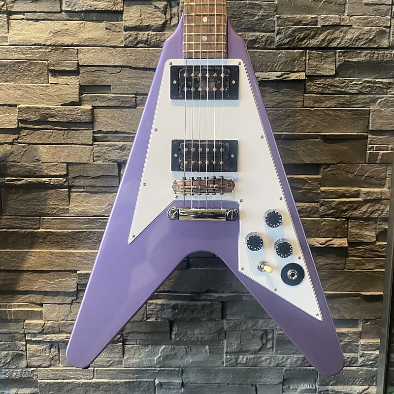 Epiphone Kirk Hammett 1979 Flying V, Purple Metallic | Reverb Canada