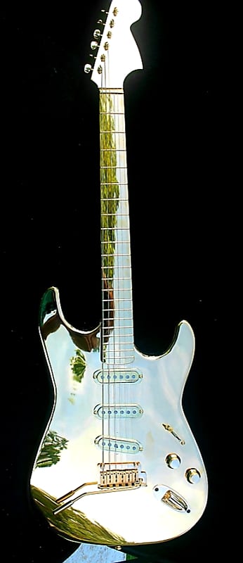 Custom Built all aluminum Stratocaster 2023 - 24 Karat | Reverb