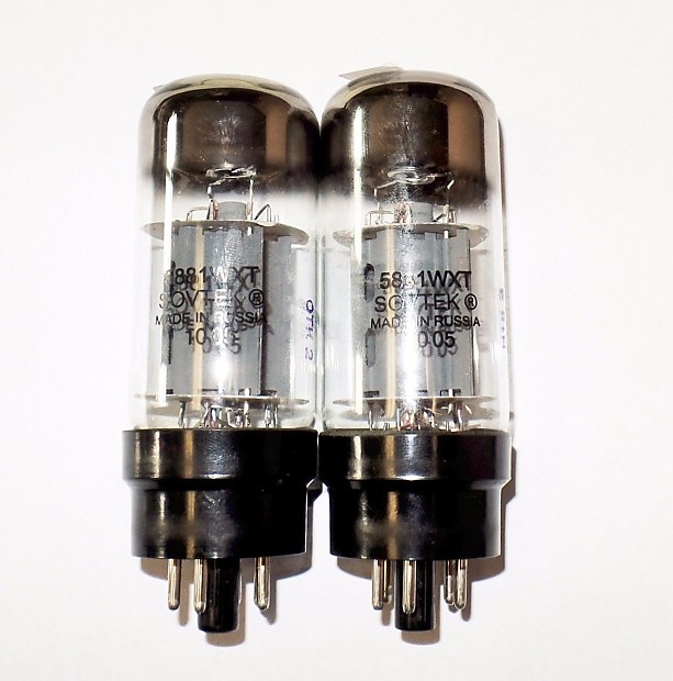 Brand New Matched Pair 2x Sovtek 5881WXT Vacuum Tubes 5881 | Reverb