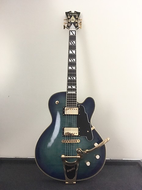 D'Angelico Excel NY SDT Blue Burst w/case | Reverb