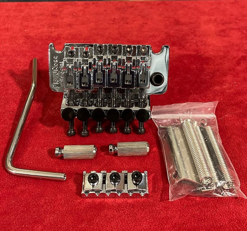Floyd Rose Special Bridge Titanium 5 Block Chrome w/ Original | Reverb