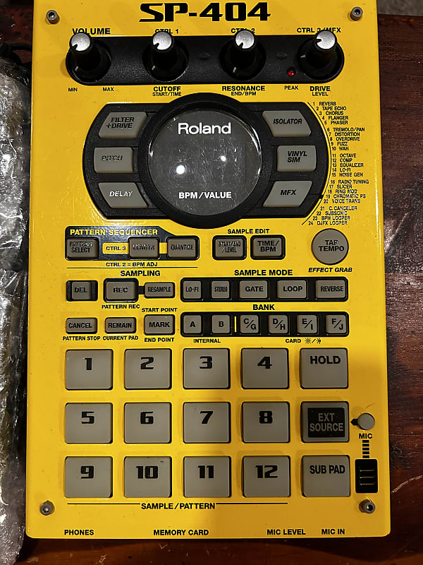 Roland SP-404 Rare Limited Yellow Linear Wave Sampler | Reverb