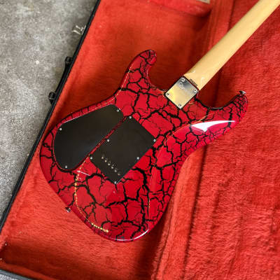 Jackson Charvel Charvette c 1986 - Red crackle original | Reverb