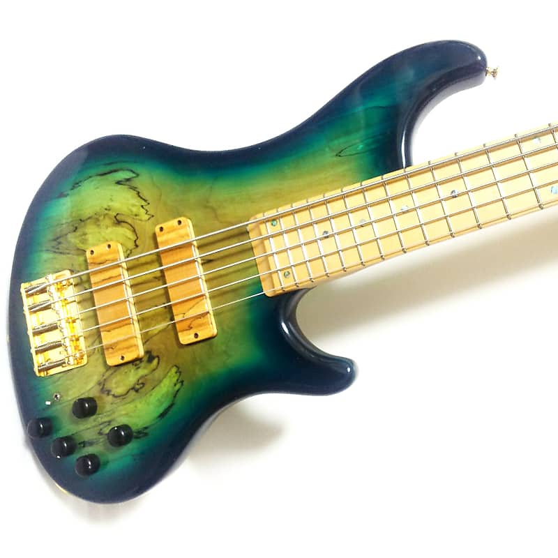 Bossa OB5 spalted pistachio. Rare! 2000's | Reverb