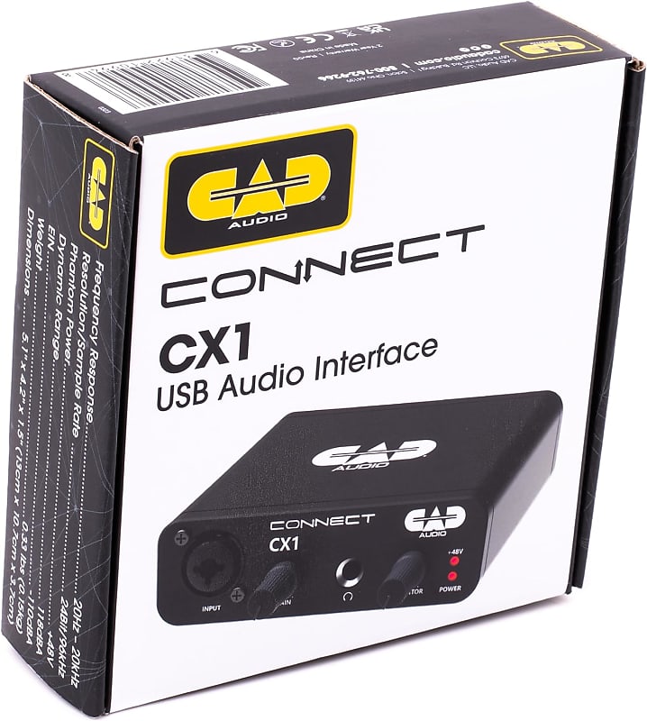 CAD Connect Single Channel USB Audio Interface - CX1 | Reverb