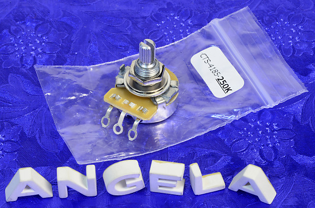 Fender CTS 4185 Reverse Audio Taper Split Shaft 250K Guitar | Reverb