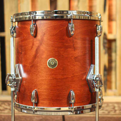 Gretsch USA Custom Satin Burnt Orange Drum Set - | Reverb
