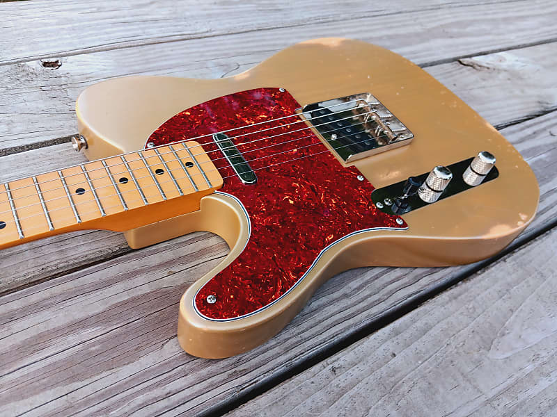Farris Built 'The Gold Standard' Tele- Trans Metallic Gold | Reverb