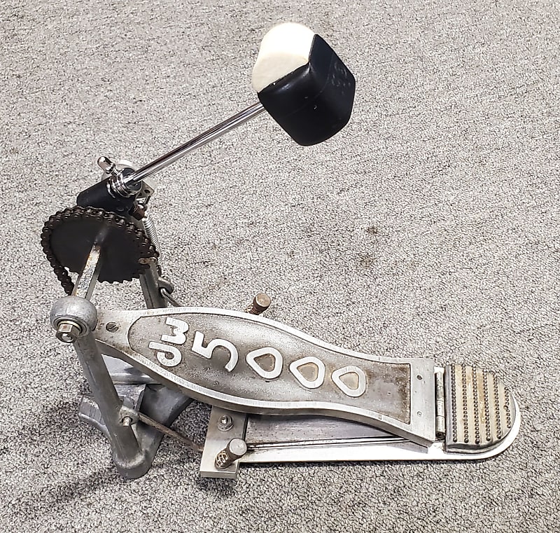 DW DW Vintage 5000 single chain drive pedal 2000 - silver | Reverb UK