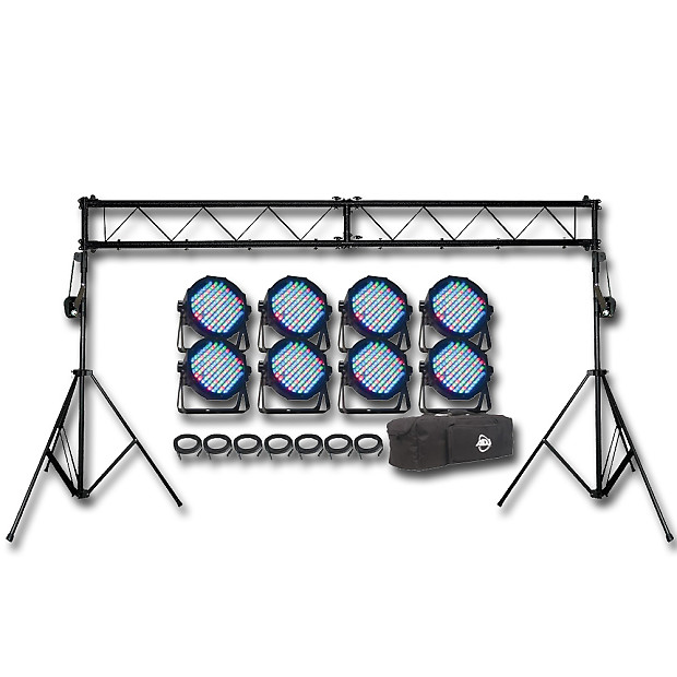 American DJ Lighting Kit - includes truss & one Mega Flat Pak | Reverb