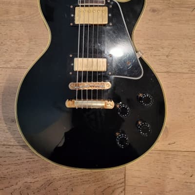 Burny RLC 1980's Black Beauty Les Paul Custom | Reverb