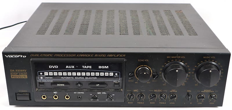 VocoPro DA-X888RV Dual Engine Processor Karaoke Mixing | Reverb