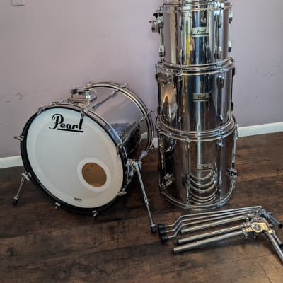 Pearl Export 1990s Jet Black 22 12 13 16 | Reverb