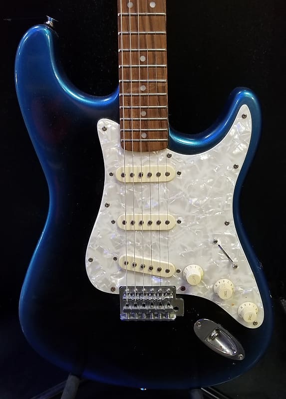 Lotus Stratocaster 1990s Blue To Black Burst w/FREE Pro Setup | Reverb