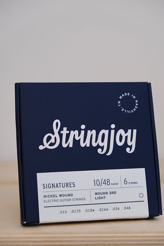 Stringjoy Signatures | Wound 3rd Light Gauge (10-48) Nickel | Reverb Stringjoy Signatures | Wound 3rd Light Gauge (10-48) Nickel | Reverb