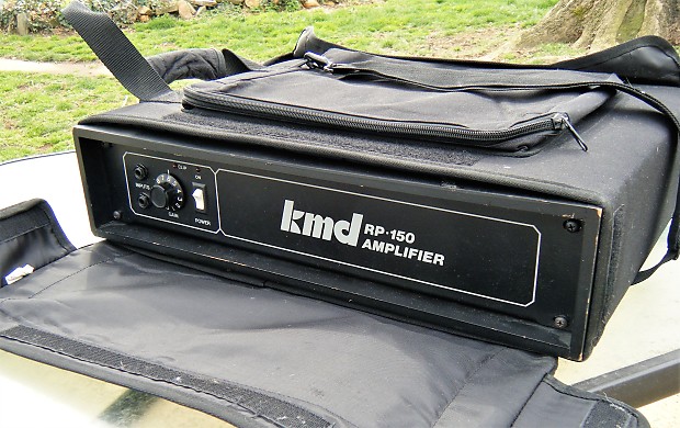 KMD RP-150 Power Amp and 2-Space Rack Case 1980's | Reverb