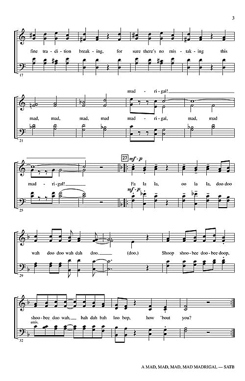 A Mad Mad Mad Mad Madrigal Choral Satb A Cappella Kirby Shaw | Reverb