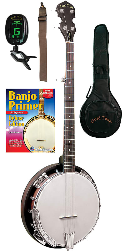 Gold Tone CC-BG Beginners Bluegrass Banjo Package w/ Bag | Reverb