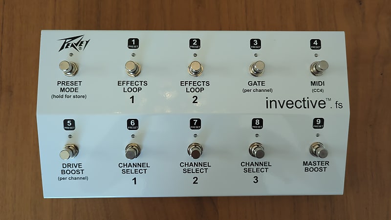 Peavey Invective 120 Guitar Amp Head Footswitch 2020 - White | Reverb