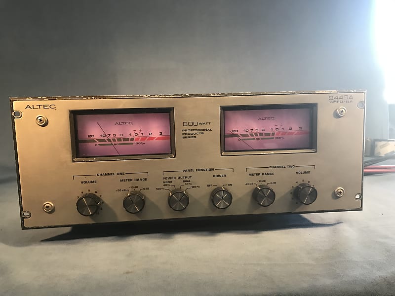 Altec Lansing 9440 A Power Amplifier 1970's - Silver | Reverb