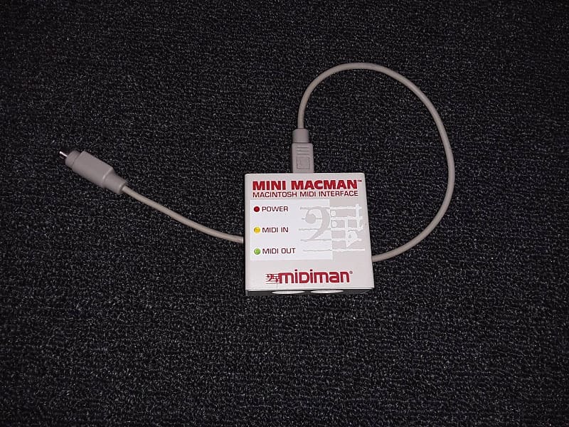 Midiman Mini Macman serial 1x1 midi interface, os9 | Reverb
