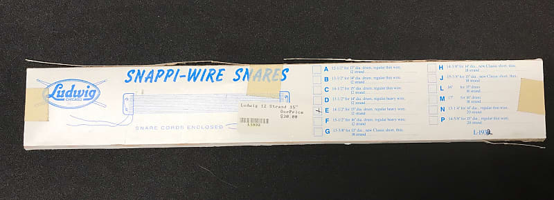 Ludwig Snappi-Wire Snares L1932 | Reverb