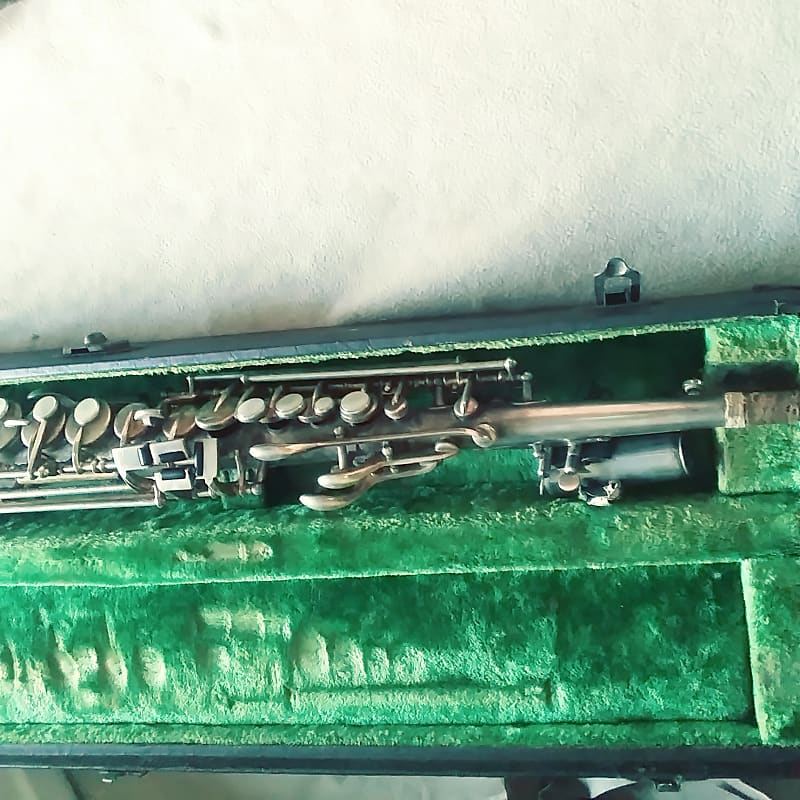 😍Buescher B b Late High F Original Silverplate All Original | Reverb