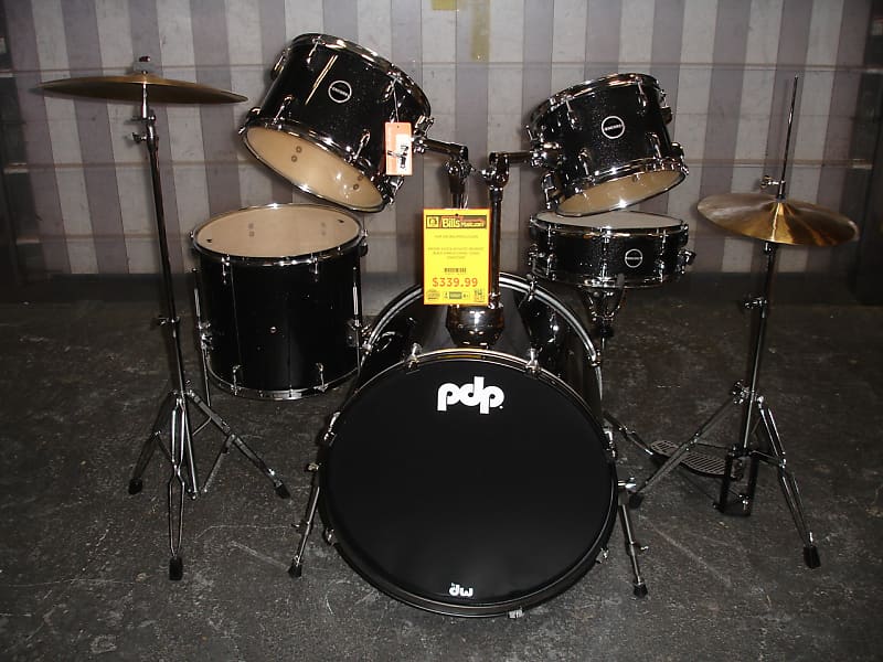 PDP by DW Encore Complete 5-Piece Drum Set With Chrome | Reverb