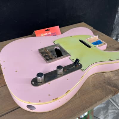 Real Life Relics Tele® Body Double Bound Aged Shell Pink #3 | Reverb