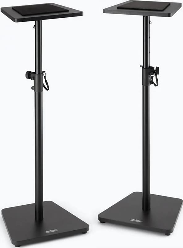 Wood Studio Monitor Stands (Black, Pair) | Reverb