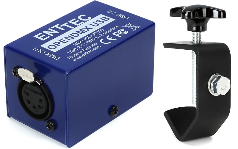 ENTTEC Open DMX USB 512-Ch Non-Isolated DMX Interface Bundle | Reverb