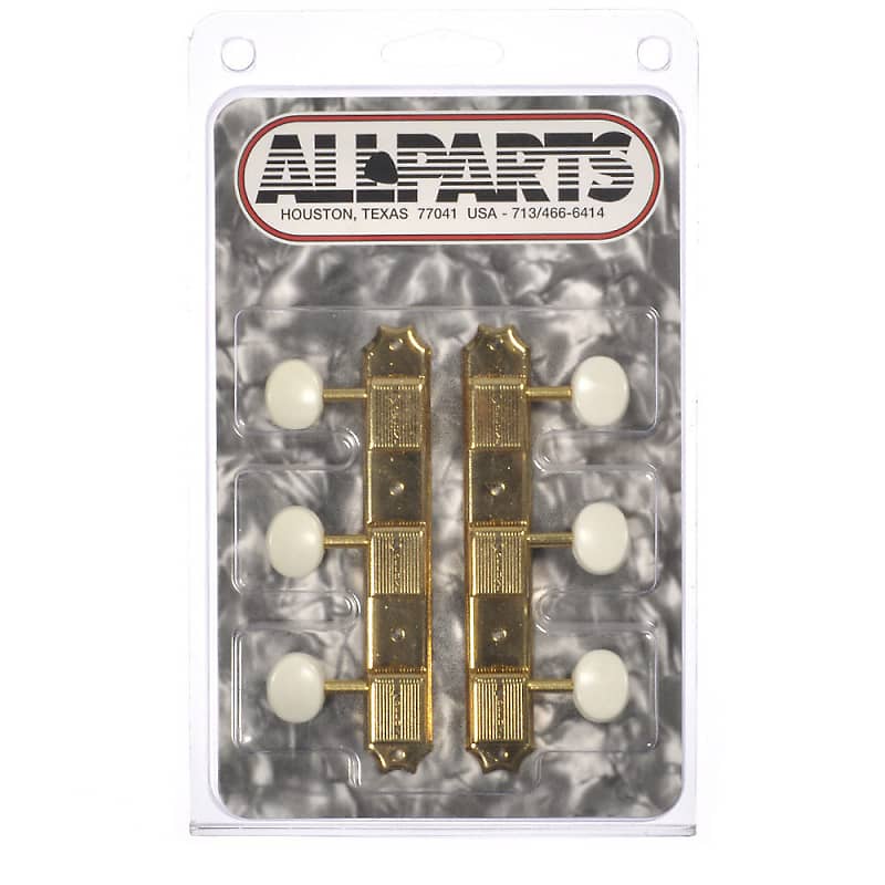 Allparts Deluxe 3x3 Tuners - Gold | Reverb