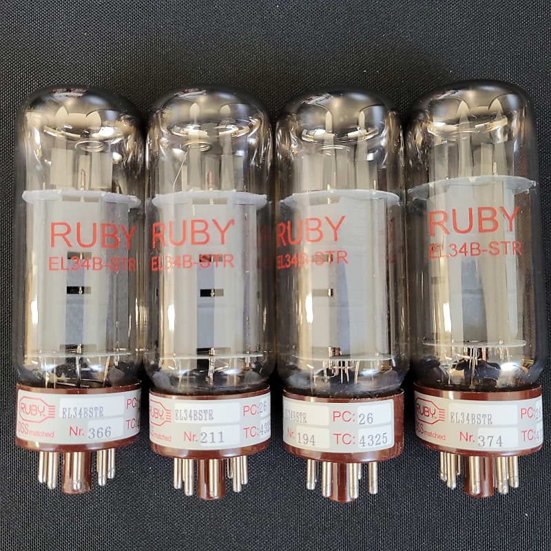 Ruby EL34 - Matched set of 4 | Reverb