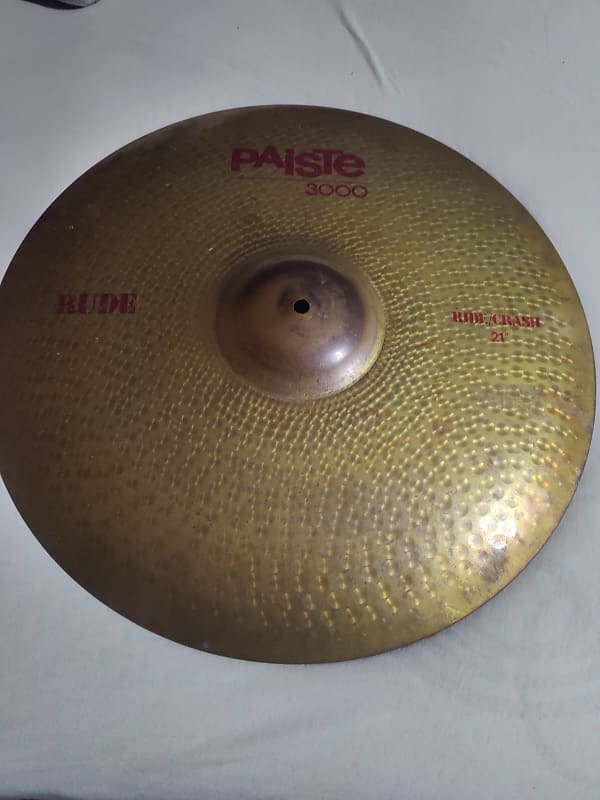 21" Paiste RUDE 3000 Crash/Ride | Reverb
