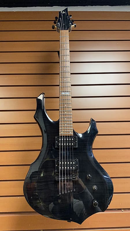 ESP LTD F-100FM Electric Guitar Flame Maple | Reverb