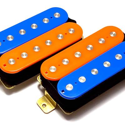 Dragonfire Zebra Screamers HH Set ~ Blue Orange Zebra Set | Reverb