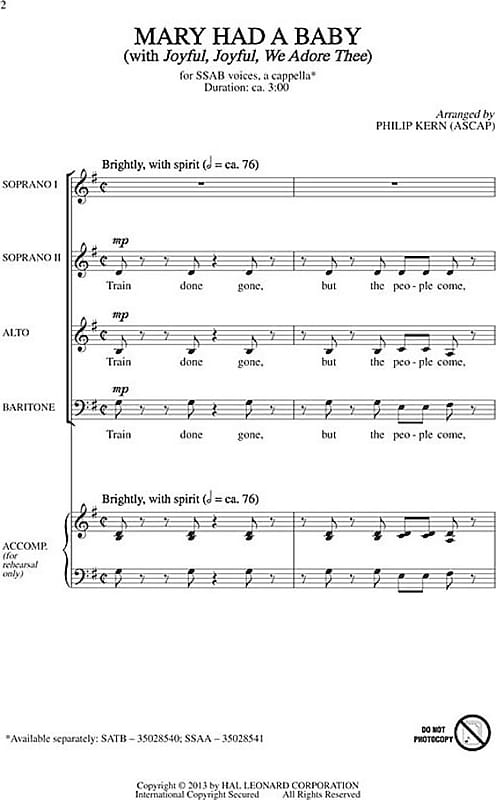 Mary Had a Baby - (with Joyful, Joyful, We Adore Thee) | Reverb