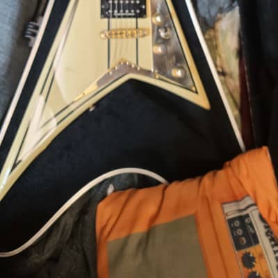 Jackson RR5 Randy Rhoads White Ivory With Black Pinstripes SD | Reverb